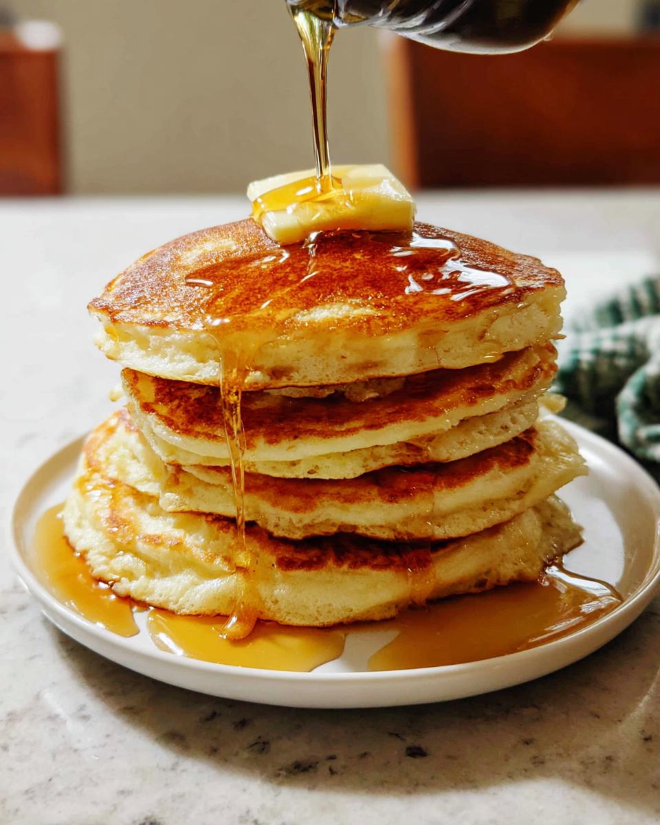 Fluffy 10 Min Easy Homemade Pancakes