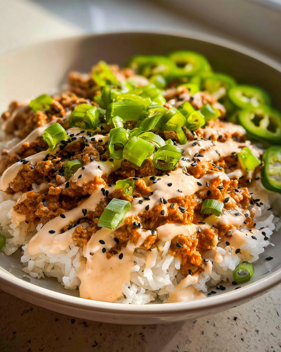 3 Amazing Bang Bang Ground Turkey Rice Bowls