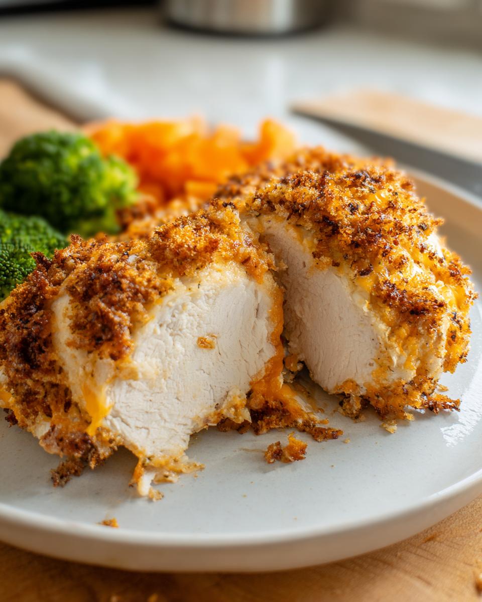 Amazing 4 Ingredient Cheddar Ranch Baked Chicken