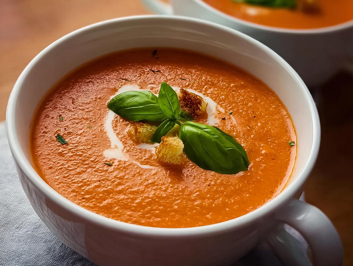 Amazing 40-Min Creamy Tomato Basil Soup