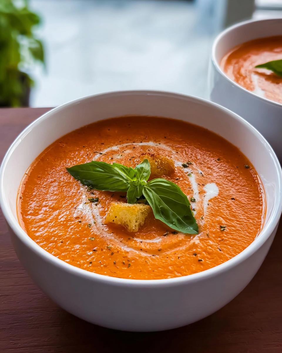 Amazing 40-Min Creamy Tomato Basil Soup