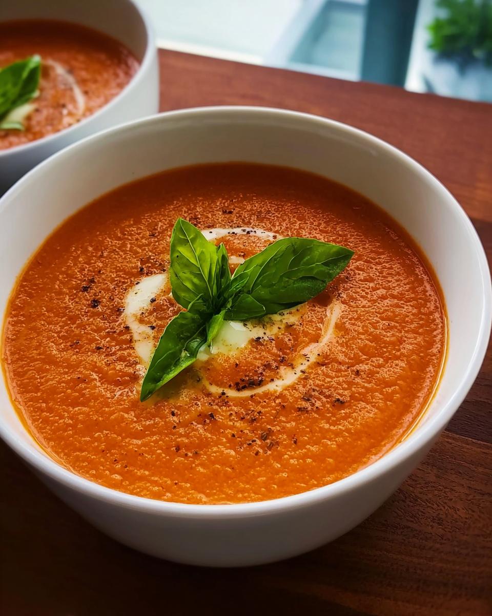 Amazing 40-Min Creamy Tomato Basil Soup