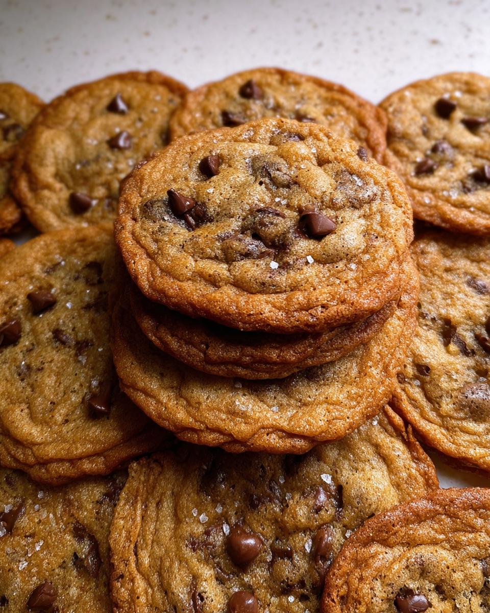Amazing 10 Crispy Chewy Thin Chocolate Chip Cookies