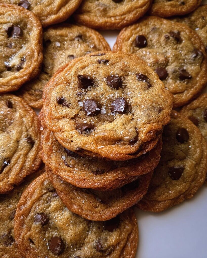 Amazing 10 Crispy Chewy Thin Chocolate Chip Cookies
