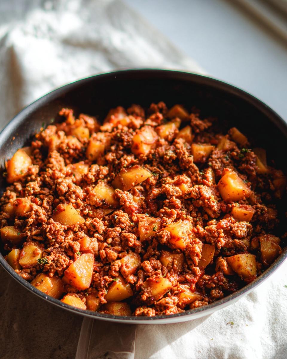 30 Min Ground Turkey with Potatoes: Hearty Classic