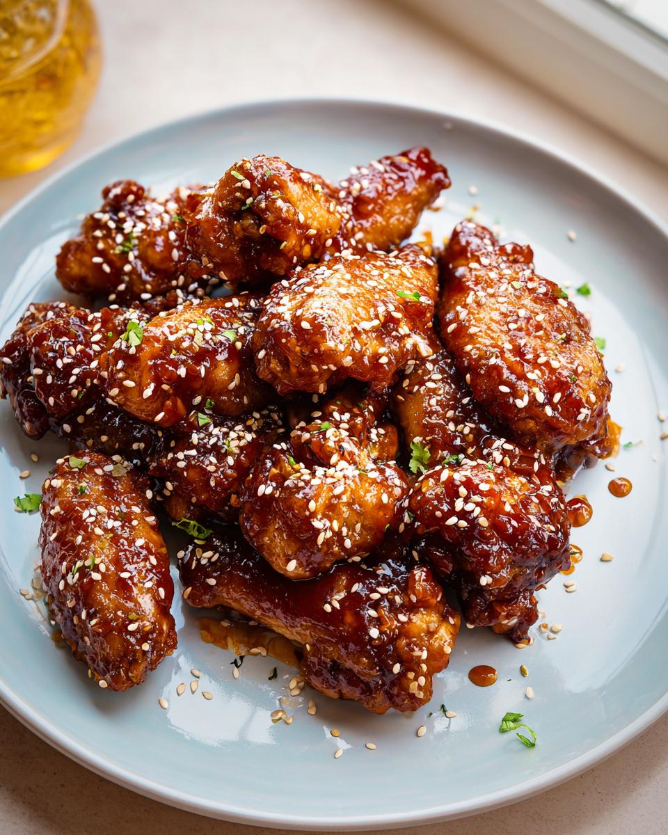 Amazing 5-Star Honey Garlic Sticky Chicken Wings