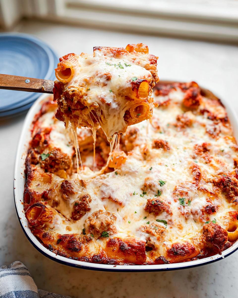 Amazing Italian Sausage Rigatoni Bake 15 Min Prep