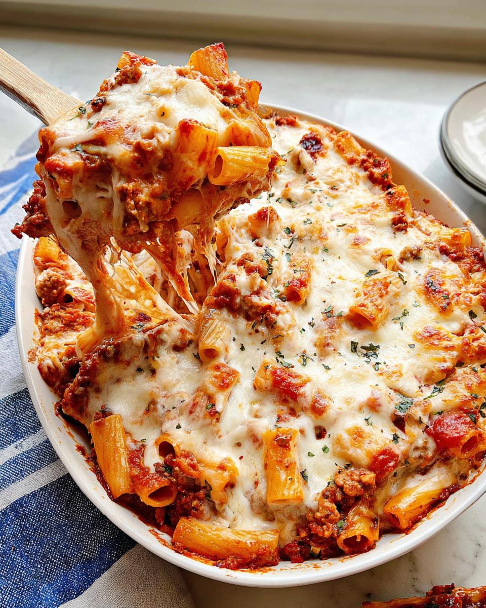 Amazing Italian Sausage Rigatoni Bake 15 Min Prep