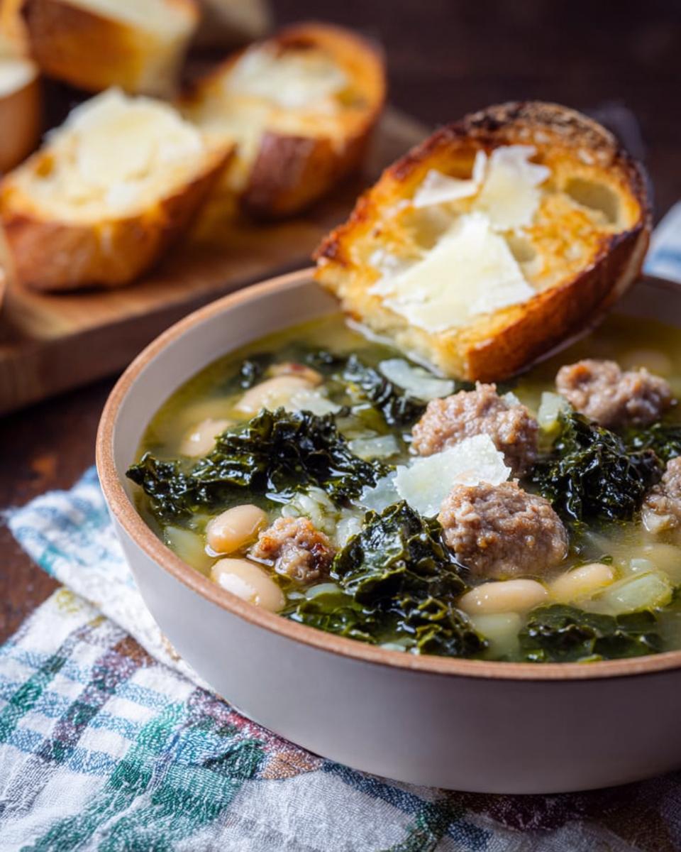 Rustic Tuscan White Bean and Kale Soup: 1 Amazing Meal