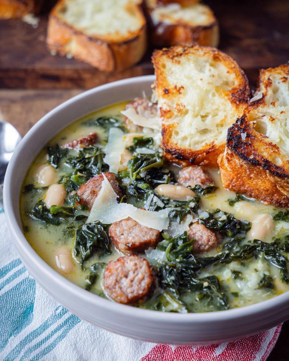 Rustic Tuscan White Bean and Kale Soup: 1 Amazing Meal