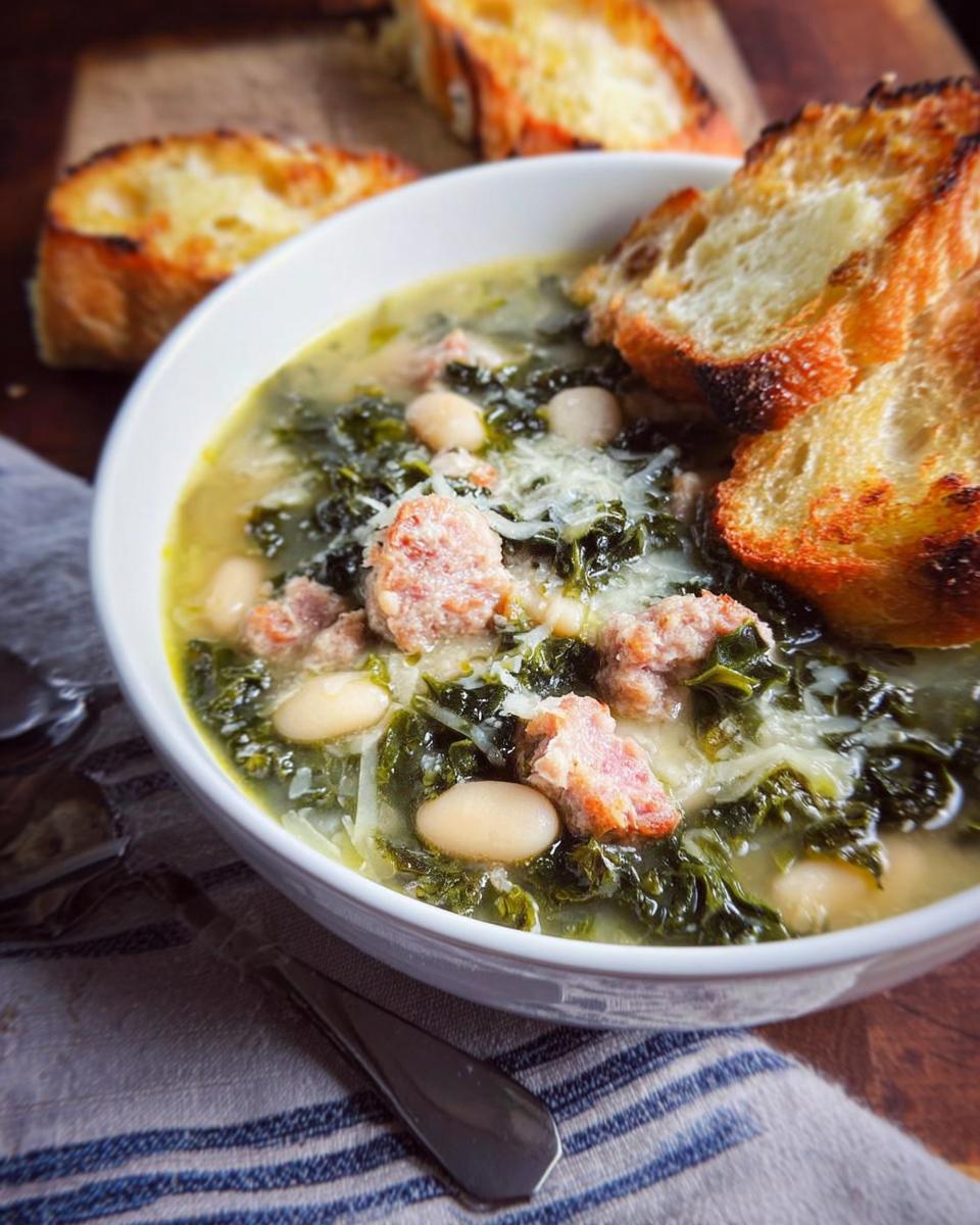 Rustic Tuscan White Bean and Kale Soup: 1 Amazing Meal