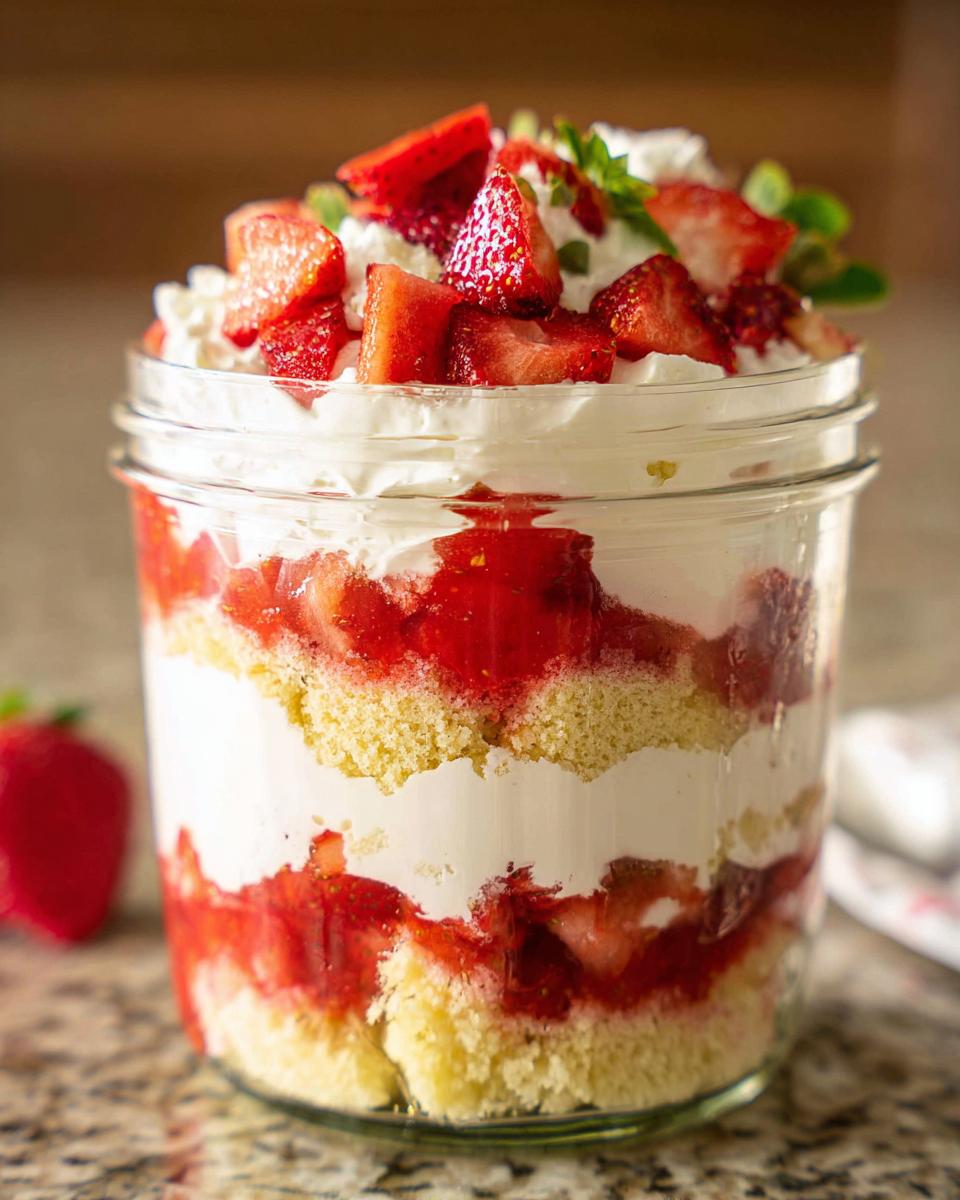 5 Amazing Strawberry Shortcake Trifle in a Jar