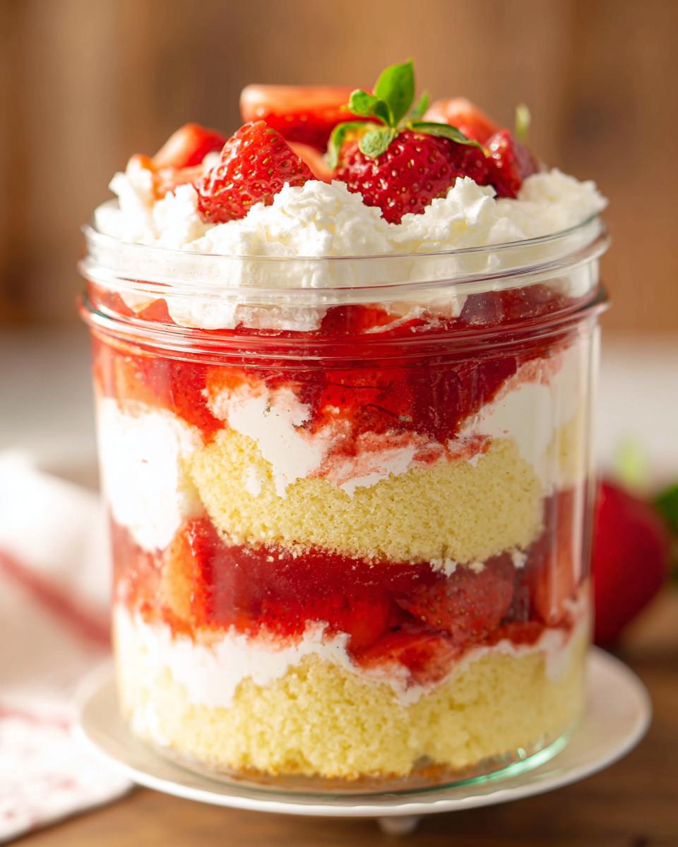 5 Amazing Strawberry Shortcake Trifle in a Jar