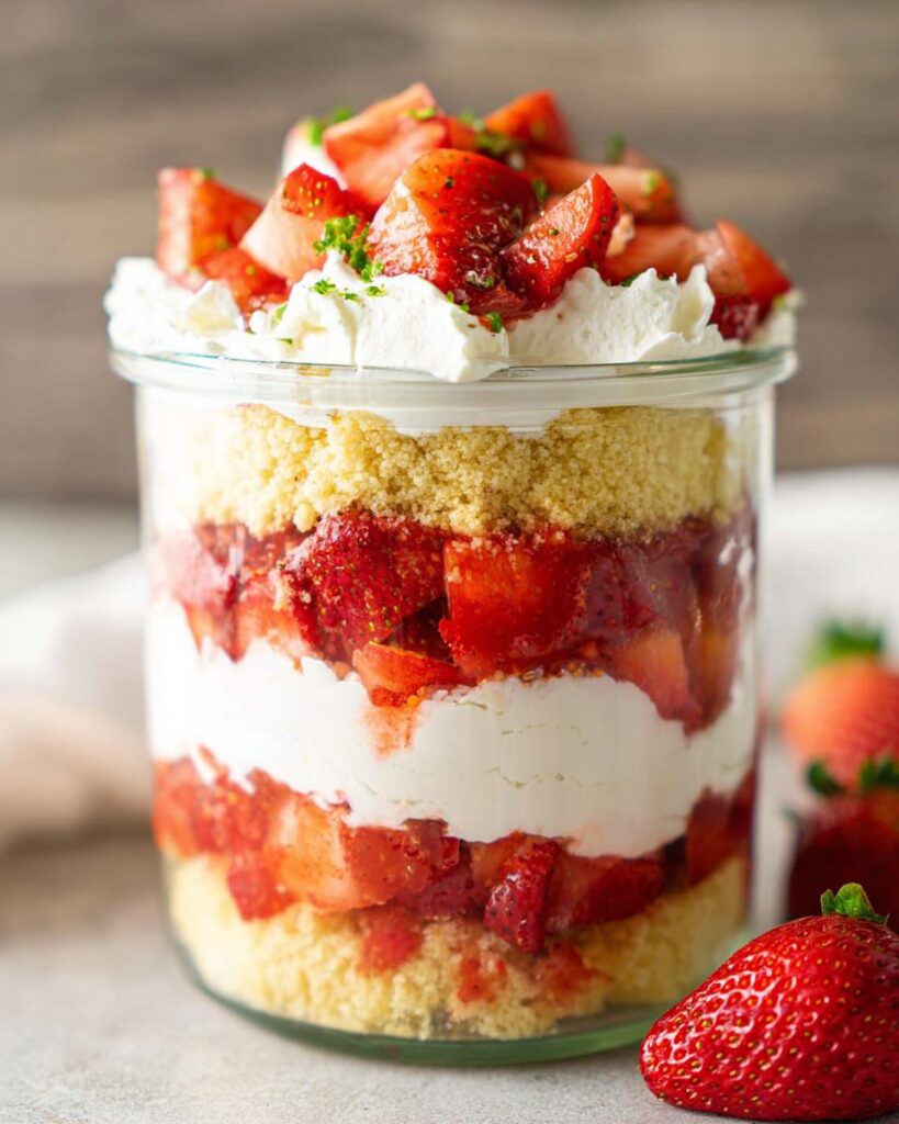 5 Amazing Strawberry Shortcake Trifle in a Jar