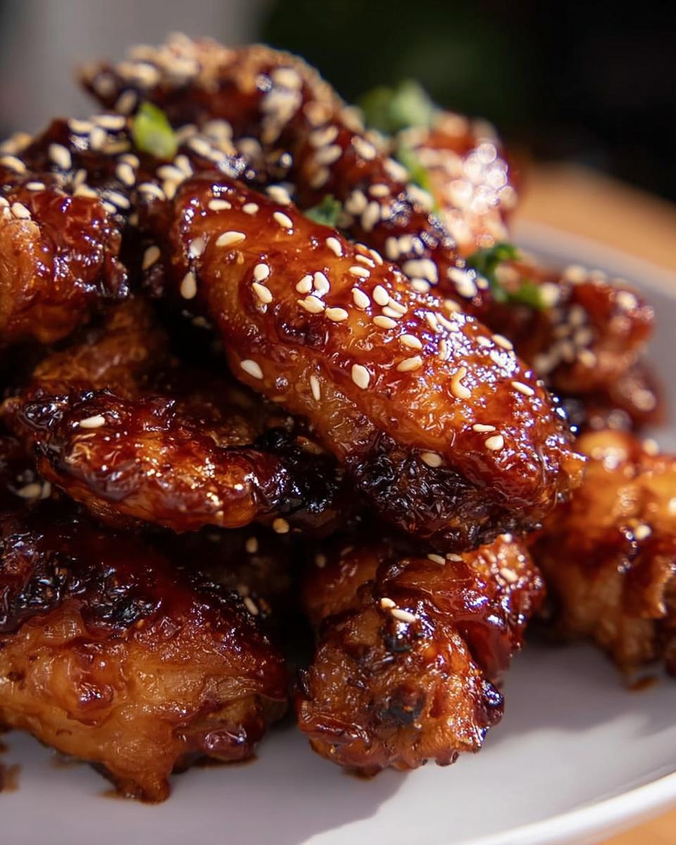 Amazing 1-Hour Teriyaki Sesame Baked Chicken Wings