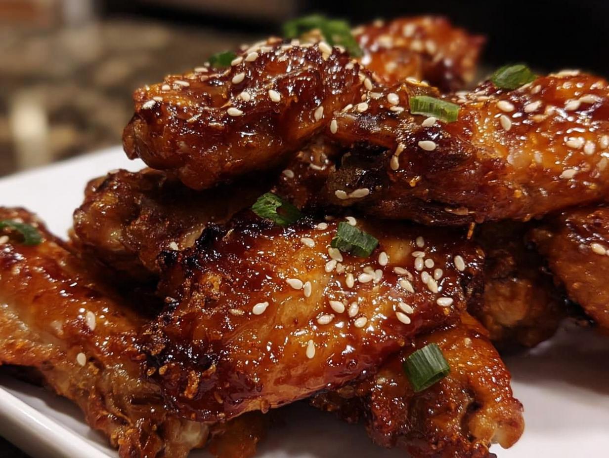 Amazing 1-Hour Teriyaki Sesame Baked Chicken Wings